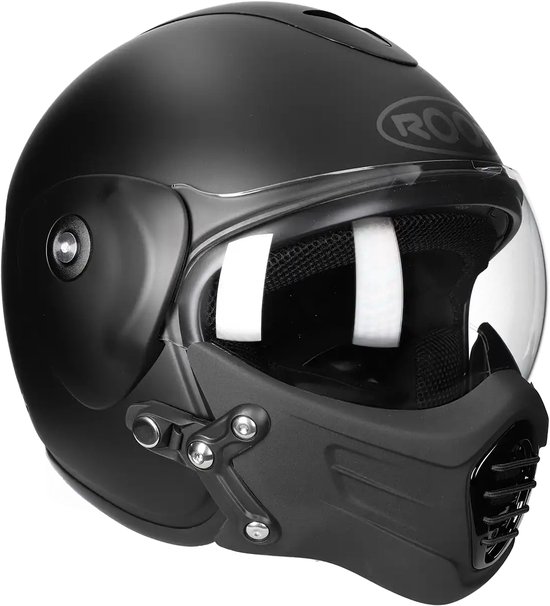 ROOF - RO9 ROADSTER MATT BLACK - Maat SM - Jethelm - Scooter helm ...