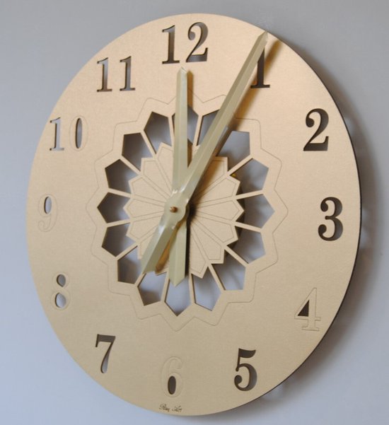 Wandklok - model decoratie type 5 - unieke wandklok - 40 x 40 cm | bol