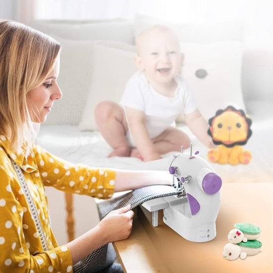 Naaimachine - Mini naaimachine - Draagbare en veelzijdige mini naaimachine met grote... | bol