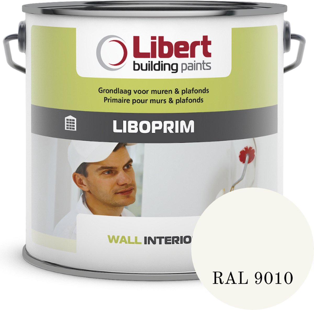 Libert - Liboprim - 5L - Primer Muur en Plafond - RAL 9010 | bol