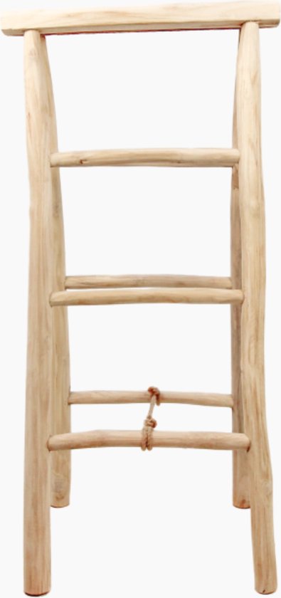Tori Handdoekenrek - 50x8x100 cm - Bruin - Teakhout - handdoekladder ...
