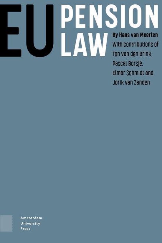 EU Pension Law | 9789463725217 | Hans van Meerten | Boeken | bol