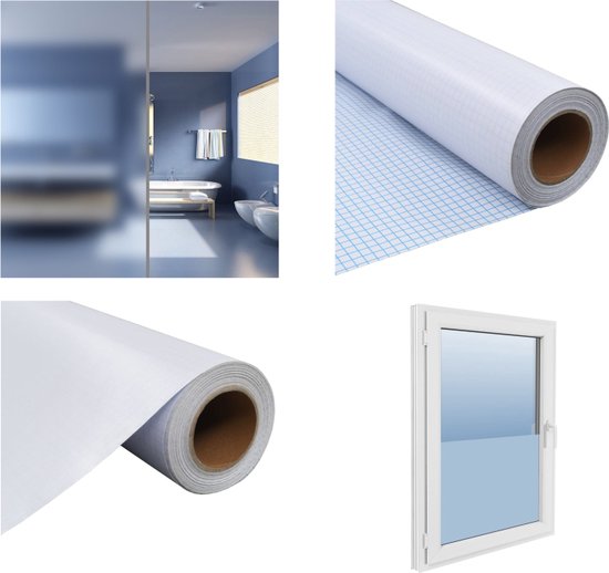 vidaXL Raamfolies 5 st gematteerd PVC - Raamfolie - Raamfolies ...
