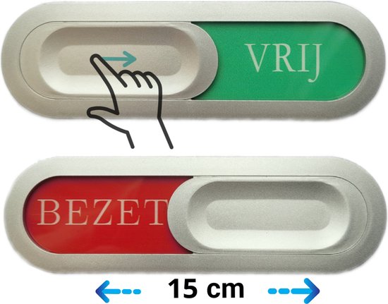 Magnetisch vrij bezet schuifbordje | bol