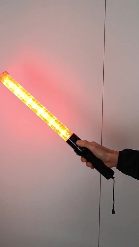 Toortslamp - Verkeersregelaars lamp - Rood - LED - D batterij | bol
