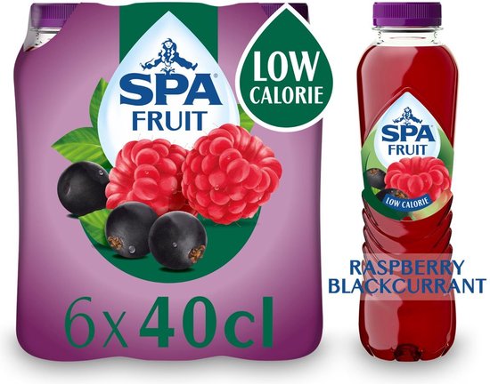 Spa - Fruit - Raspberry Blackberry - 6 x 0,4 liter | bol