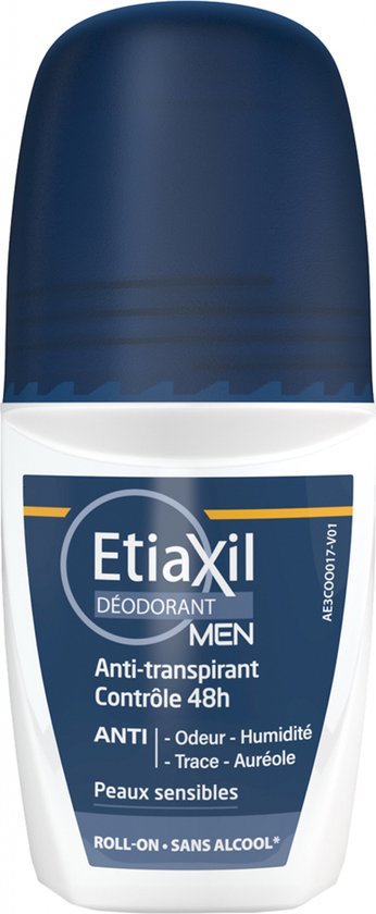 Etiaxil Deodorant Mannen Anti-Transpirant 48H Control Roll-On 50 ml | bol