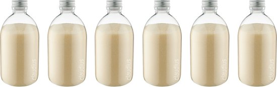 Scrubzout Vanille - 650 gram - Fles met aluminium dop - set van 6 stuks ...