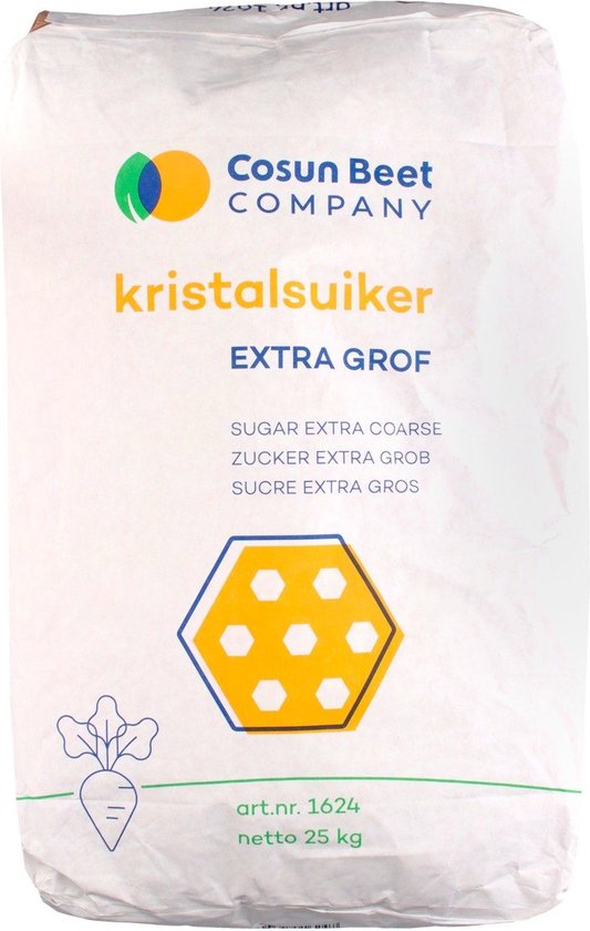 Suikerunie Kristalsuiker grof - extra grof suiker - 25 kilo | bol