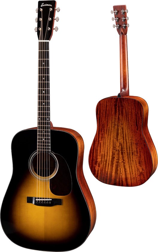 Eastman E10D-TC Sunburst - Staalsnarige akoestische gitaar - sunburst | bol