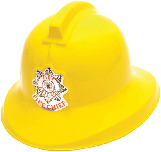 Rubies Brandweer verkleed helm - geel - kunststof - voor kinderen ...
