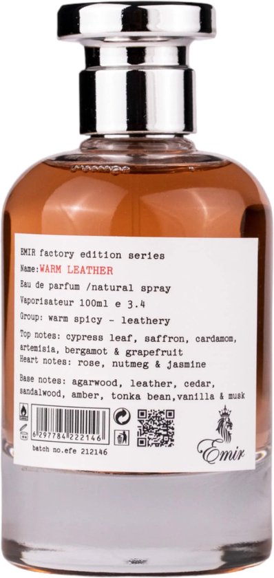 Emir Warm Leather Factory Edition parfum 100 ml | bol