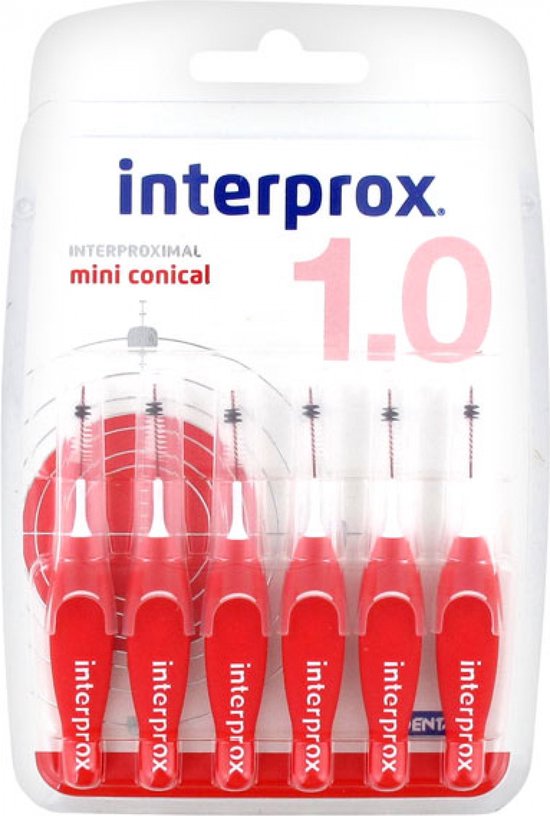 Interprox Premium Mini Conical 2-4mm rood - 6 stuks | bol