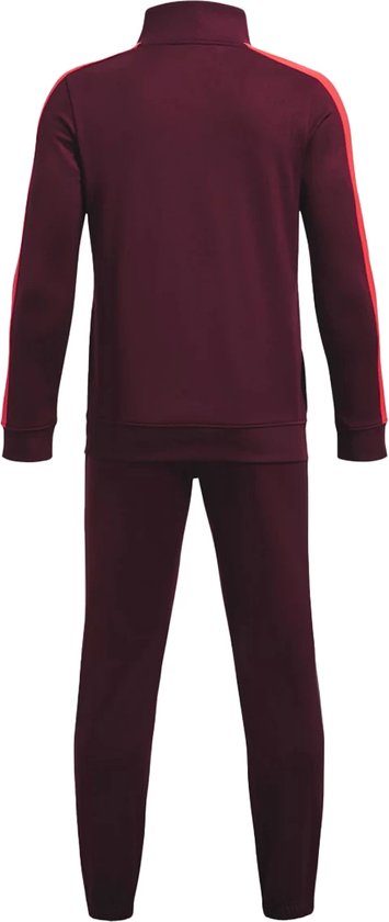 Under armour colorblock knit trainingspak in de kleur rood. | bol