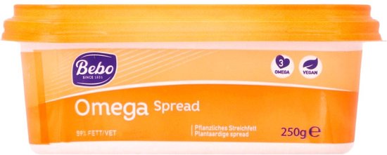 Bebo Margarine omega spread 24 bakjes x 250 gram | bol