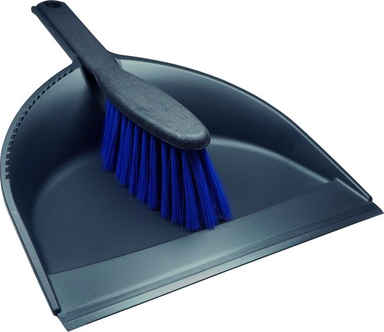 DULA Stoffer en blik van kunststof - Handveger met fijne borstelharen ...