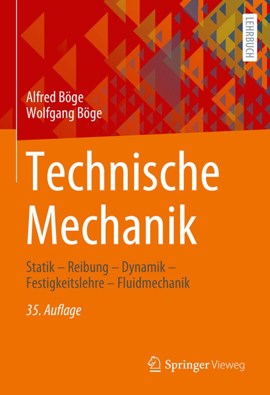 Technische Mechanik | 9783658444235 | Wolfgang Böge | Boeken | bol
