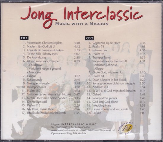 2CD Music with a mission, instrumentaal album - Jong Interclassic, 2CD Music with a... | bol