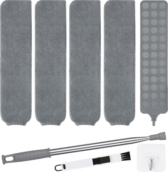 Stofwisser, microvezel, 7 stuks buigbare stofwisser, telescoopsteel ...