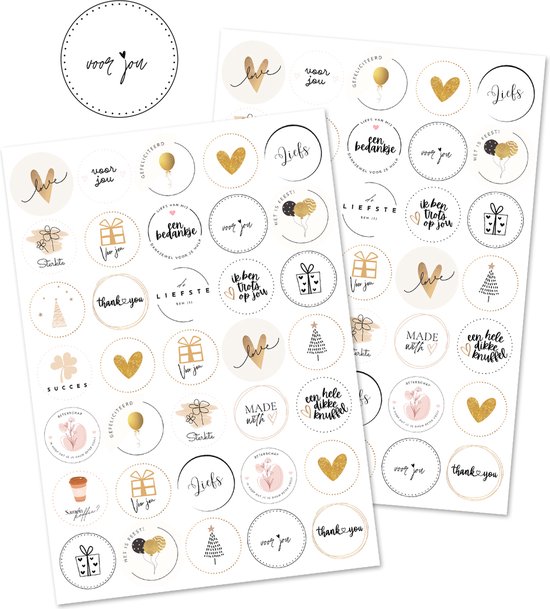 Diverse Gelegenheden Stickers - 2 Stickervellen - Kado Stickers ...