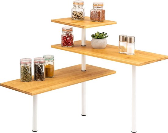 Houten Plank Wandmontage - Hoekrek Display Decor - Hoekplank - Zwevende ...