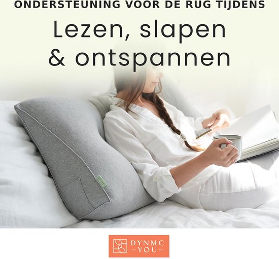 Comfortabel Rugkussen Bank en Bed 90cm - OEKO-TEX - Modern wigkussen ...