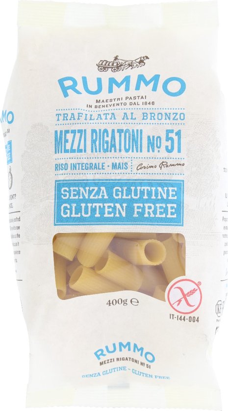 Rummo Mezzi rigatoni glutenvrij 400 gram | bol