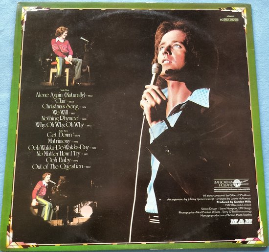 Gilbert O'Sullivan Greatest Hits (1976) LP, Gilbert O'Sullivan | Muziek ...