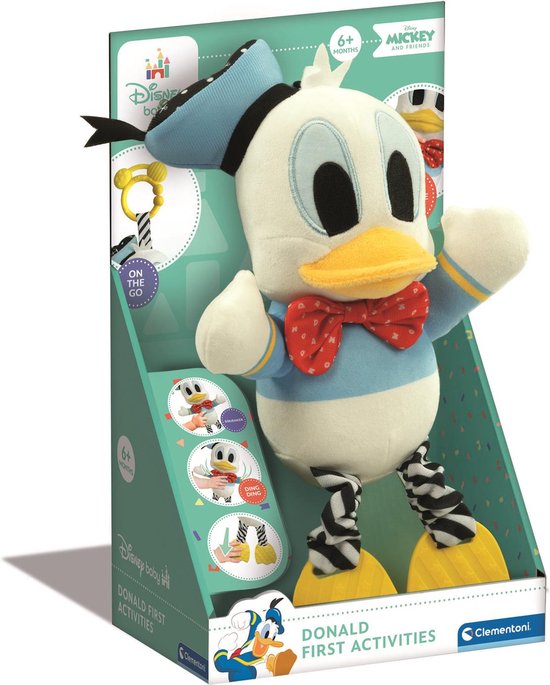 Baby Clementoni Donald Duck - Knuffel met Geluiden - Rammelaar - Baby ...