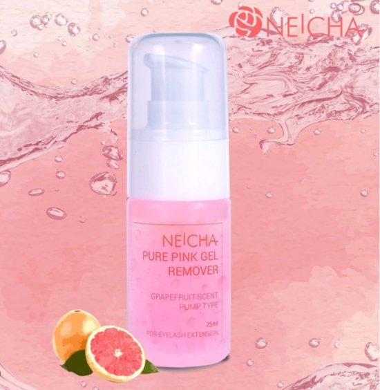 Neicha- Pure Pink Gel remover- Gel Eyelash Remover - Grapefruit- Pump ...