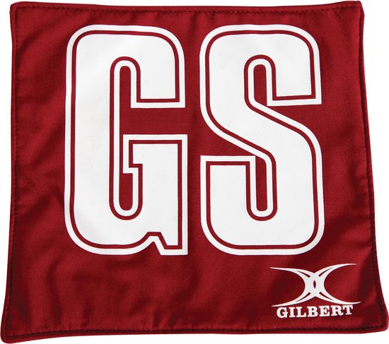 Gilbert Netball Patch II Bibs - One Size - Maroon / Wit | bol