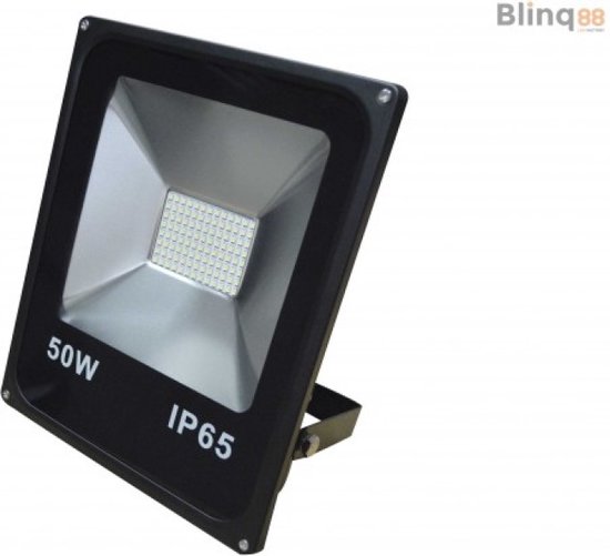 LED Straler Buitenlamp - Bouwlamp - Floodlight flat IP65 - 3000K 50W ...