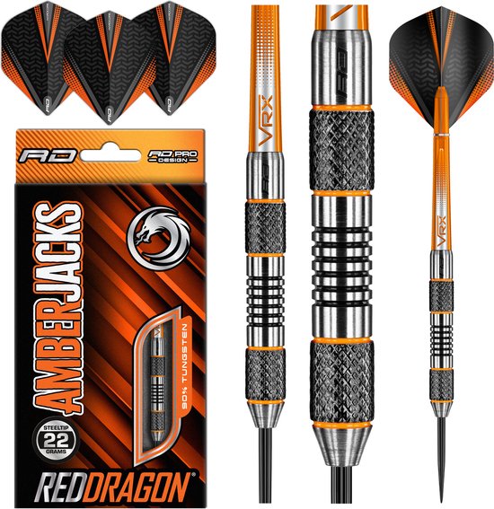 RED DRAGON - Amberjack 5: Steeltip Tungsten Dartpijlen Professioneel ...