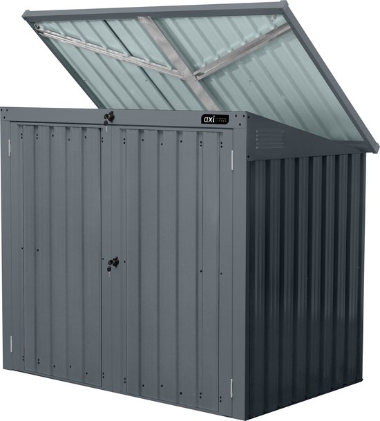 AXI Oscar Containerombouw - Metalen tuinkast voor 2 kliko containers ...