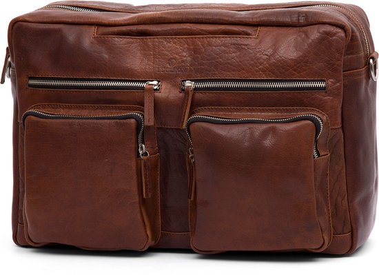 Lucleon - Heren - Bruin Leer Reistas | bol