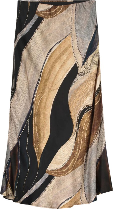 Summum Rok Dames / Dameskleding - 6s1270-11855 - Bruin combi - Maat 36 ...