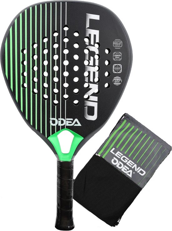 Raquette Odea Padel Legend - Full Carbon - 370 grammes - Sac inclus ...