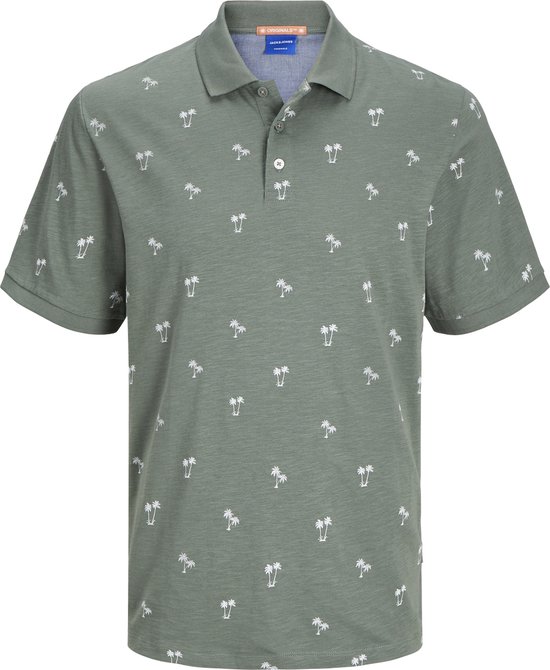 Jack & Jones Poloshirt Jorpalm Aop Polo Ss Dut 12257948 Laurel Wreath ...