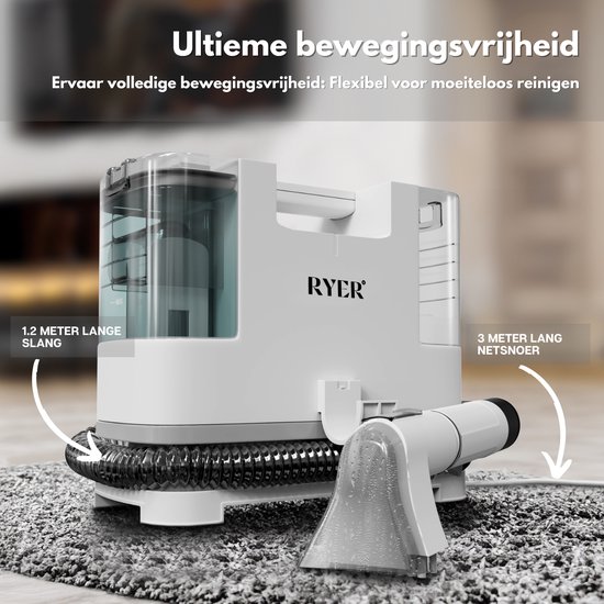 RYER Vlekkenreiniger - Tapijtreiniger voor meubels - Krachtig ...