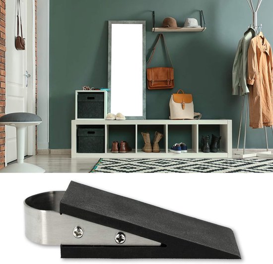 deurstopper Deurstopper in wigvorm, antislip rubberen wig met ...