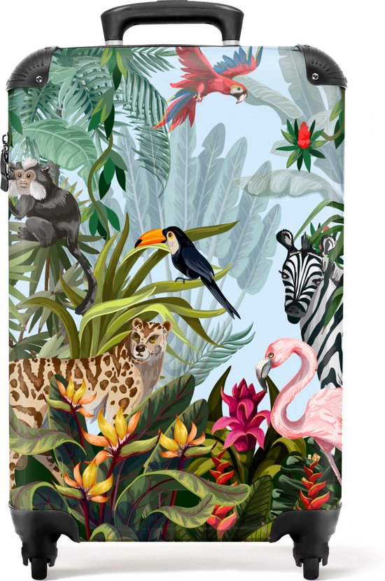 NoBoringSuitcases.com® - Jungle kinder reiskoffer - Trolley koffer ...