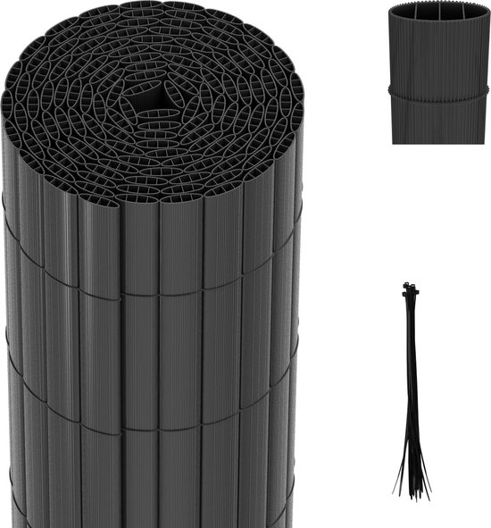 Balkonscherm Antraciet - 400 x 90 CM - Balkondoek, balkon omheining ...