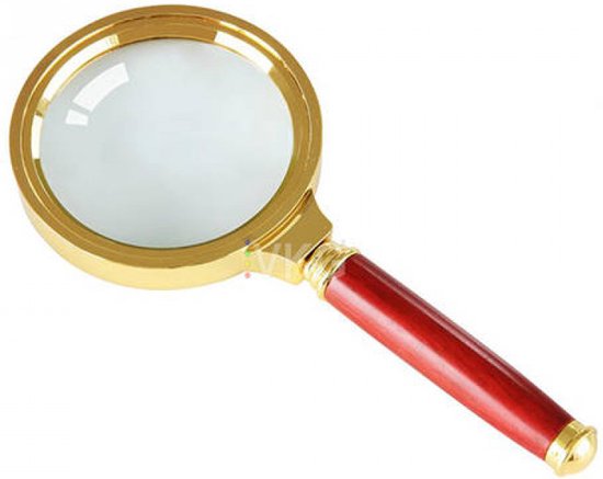 Handheld klassiek vergrootglas - Loep - 80 mm goud glas | bol