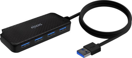 Hub USB Aisens A106-0714 Zwart (1 Stuks) | bol
