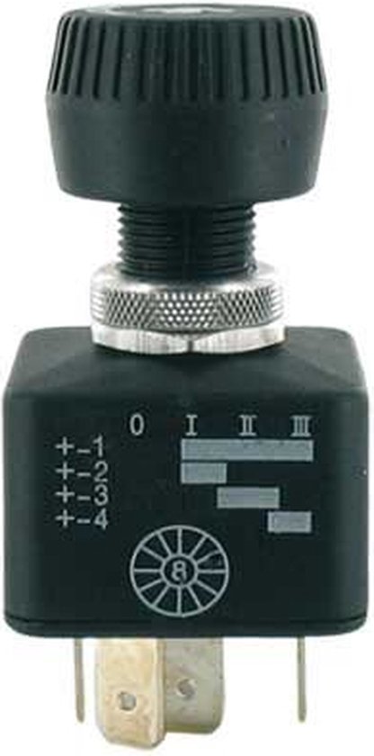 Draai schakelaar 3 standen 12V | bol