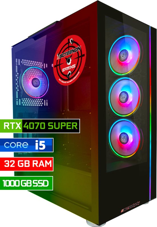 ScreenON - Game Computer / Gaming PC - Intel Core i5 - 1TB M.2 SSD ...