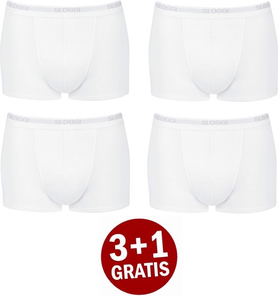Sloggi - Basic Short 4-pack - Wit | bol