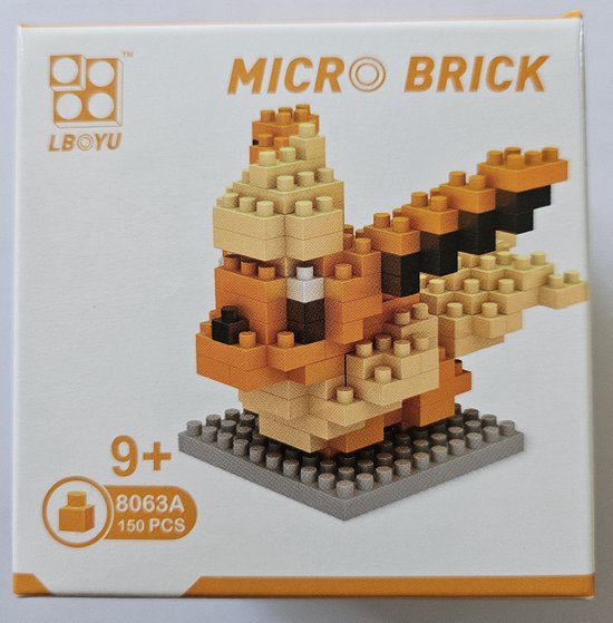 Micro Brick - Flareon - 150Pcs - Pokémon - Bouwen - Bouwspeelgoed | bol