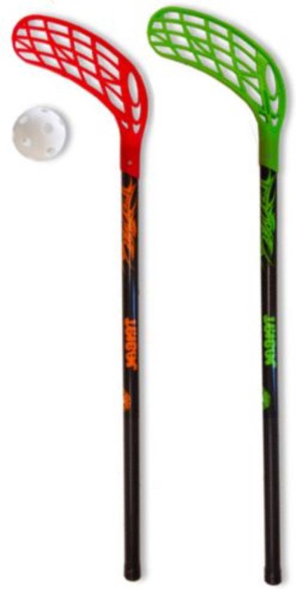 Unihoc Floorball Kids Set, 2 Sticks + Bal, 70cm, Straatset Voor ...