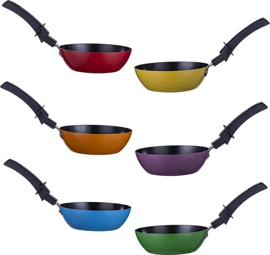 Vervangende pannetjes voor mini wok, Set van 6 stuks, vervanging ...